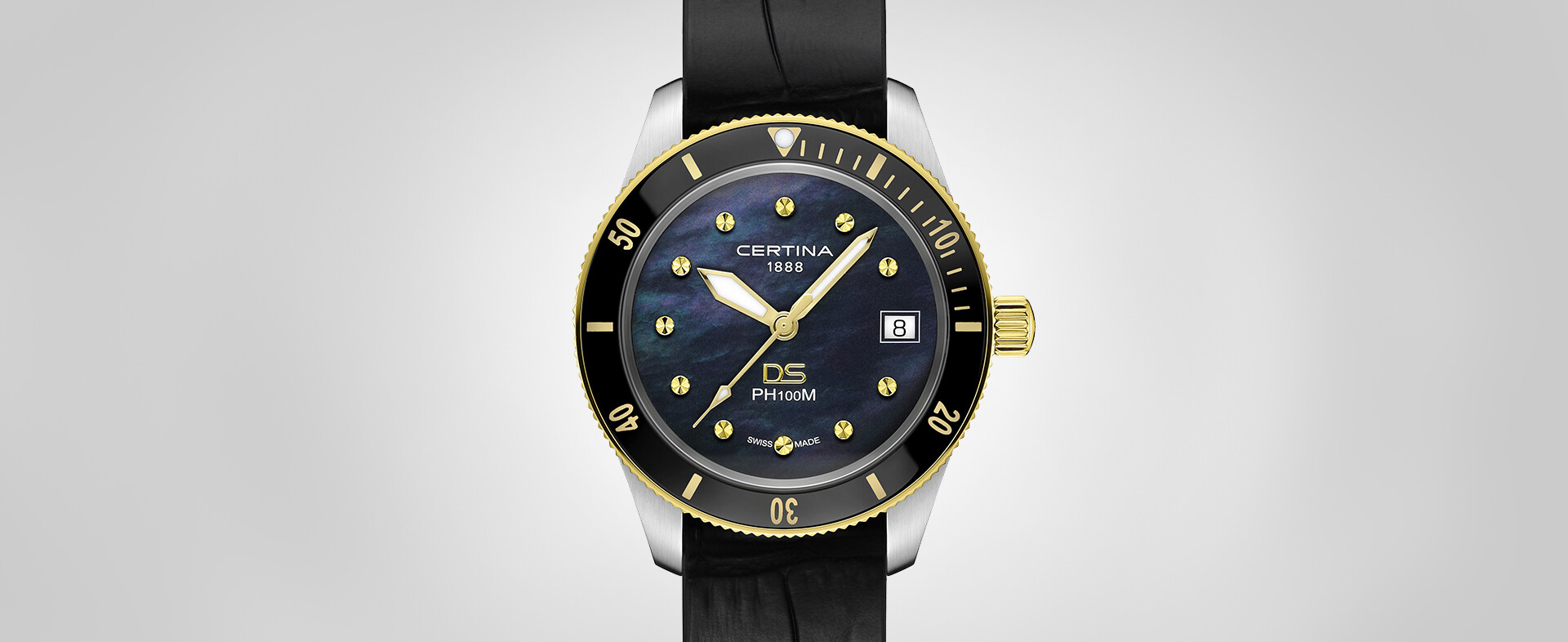 Men Automatic DS Action Diver 38mm Powermatic 80 watch by Certina